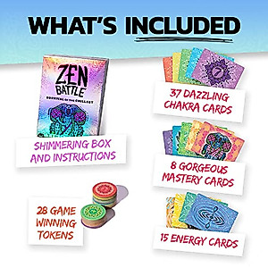 ZEN BATTLE Card Game Survival of the Chillest | Family Games for kids 8-12, Tweens + Adults –Best Games for Family Game Night, Travel Friendly, Fun, Strategic Kids Card Games for Families, 2-4 Players