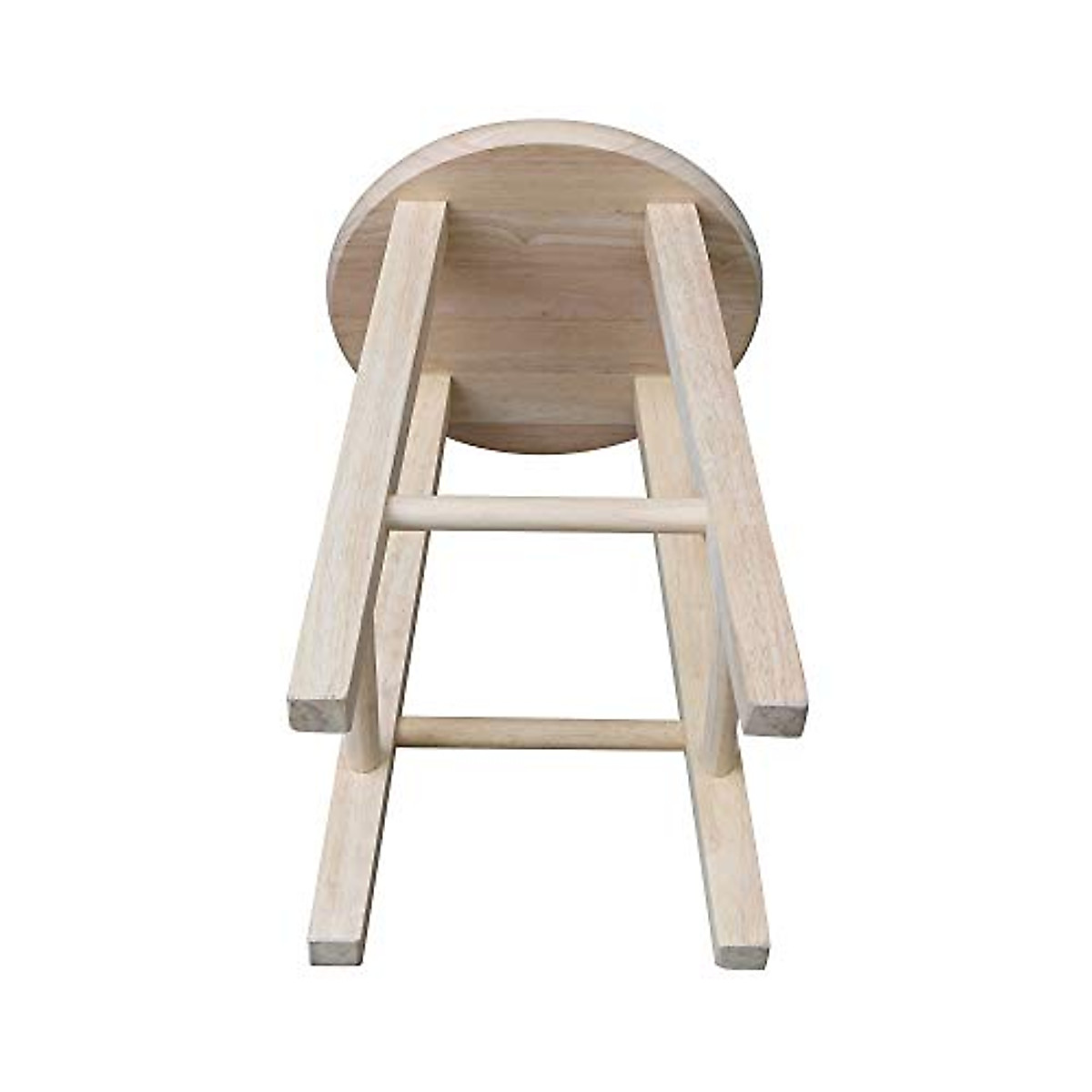 International Concepts 18-Inch Round Top Stool, Unfinished