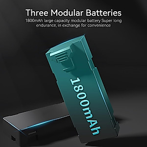 HYTOBP Drones with Camera for Adults 4K, M° Drone with 90° Adjustable Lens, 3 Batteries, One Button Take Off/Landing, 4K Drone with Camera for Beginners Adults