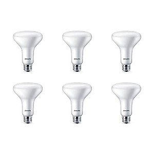 Philips LED Flicker-Free Frosted Dimmable BR30 Light Bulb - EyeComfort Technology - 650 Lumen - Daylight (5000K) – 7.5W=65W - E26 Base - Ultra Definition (Old Version) - Indoor – 6-Pack