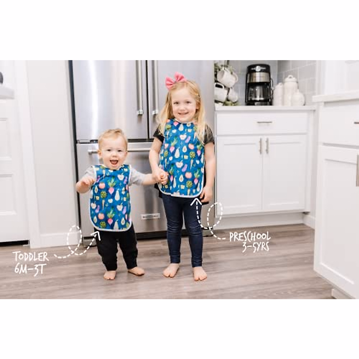 BapronBaby Outer Space Bapron - No Neck Tie Safer Bib for Baby & Toddler - Soft Waterproof Stain Resistant - Machine Washable - Sz Baby/Toddler 6m-3T