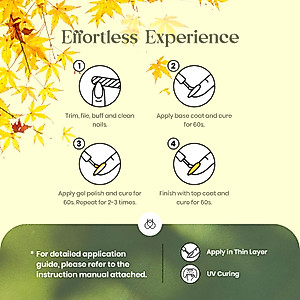 Beetles Gel Nail Polish Set 6Pcs Brown Green Yellow Burgundy Orange Glitter Gel Polish Nails Art Soak off Uv LED Manicure Gift Set Golden Season Collection 2024 Nail Trend Gift for Women