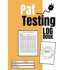 Pat Testing Log Book: Professional Pat Testing Record Book | Electrical Equipment Control Log Book | Heath & Safety Compliance Record Book | For Businesses, Schools and Landlords