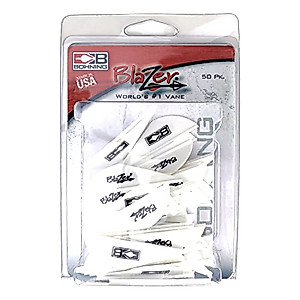 BOHNING Blazer Vane, 50 Pack, white