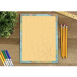 Teacher Created Resources Travel the Map Computer Paper, 8.5" x 11", 50 Sheets