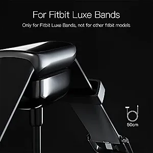 AWINNER Compatible with Fitbit Charge 5/Luxe Charger Cable,Replacement USB Charging Dock Stand for Fitbit Luxe Smart Watch