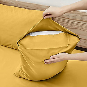 Royal Trazers 600 Thread Count RV Sheet Sets 36X75 Cot Bed Size Golden Solid Egyptian Cotton Soft and Smooth Bed Sheets for Campers, RV Bunk and Truck Sleeper with 6 inch deep Pocket