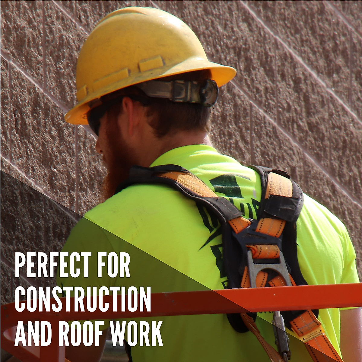 Malta Dynamics Warthog Safety Harness Fall Protection, Tongue Buckle Legs & X-Pad, Full Body Harness, OSHA/ANSI Compliant (Tongue Buckle Legs & X-Pad, Large-XLarge)