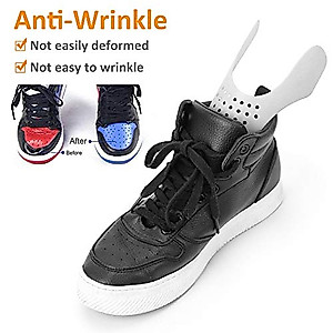 VoMii 4 Pairs Anti-Wrinkle Shoes Crease Protectors Toe Box Decreaser, Shoes Crease Guards for Sneaker and Casual Shoes, Anti Crease Shoe Protectors for Men's 7-12/ Women's 5-8