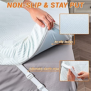 ZMEIJU 3 Inch Gel Memory Foam Mattress Topper Queen Size,Premium Soft Pressure Relief Mattress,Sleep Innovations Mattress Topper