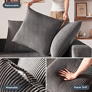 Mangodan 58.3" Oversized Sofa Chair for Living Room, Comfy Upholstered Accent Sofa Chair with Thickened Cushions Widened Armrests for Bedroom, Deep Seat Small Sofa Couch, Grey