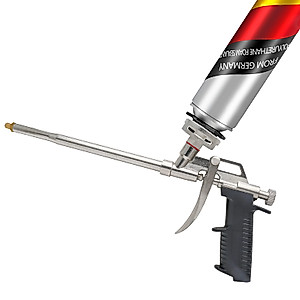 Qjaiune PU Spray Foam Gun Sealant Application Gun, Spray Insulation Expanding Foam Gun Applicator, Heavy Duty Dispensing Caulking Gun for Filling Sealing Windows Gap