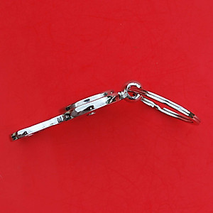 US 1937 Indian Head Buffalo Nickel 5 Cent Coin Silver Tone Key Chain Ring Bottle Opener NEW