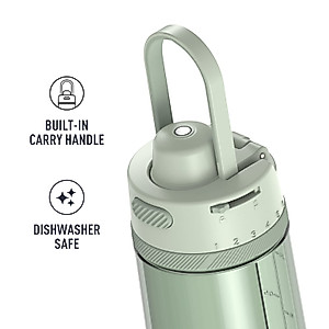 ALTA SERIES BY THERMOS Hydration Bottle with Spout 40 Ounce, Matcha Green