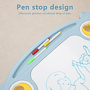 WHY TOYS Kids Table and Chair Set The Table Can Be Graffiti and The Height Can Be Raised and Lowered for Children Age 2-10 The Order Includes Watercolor Pen and Blackboard Eraser