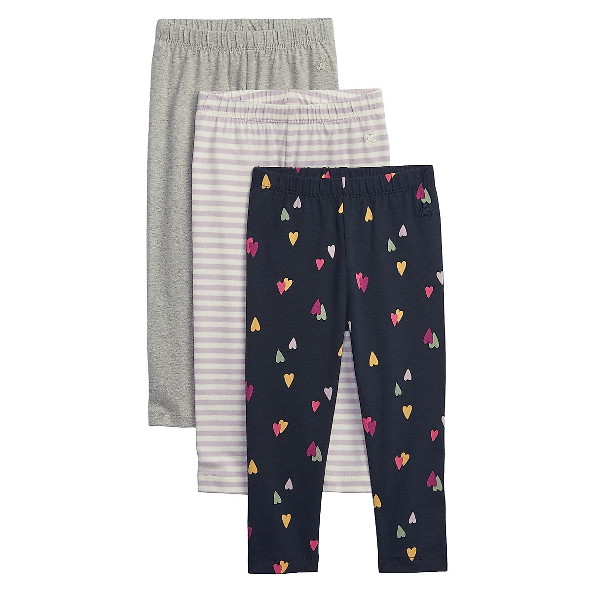 GAP Baby Girls Pull-on Legging, Navy Hearts, 4T US