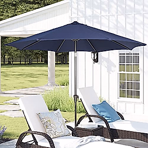 Patio Tree Sunbrella 9Ft Aluminum Market Umbrella Outdoor Patio Table Umbrellas with Ventilation and 5 Years Non-Fading Sunbrella 100% Acrylic Fabric