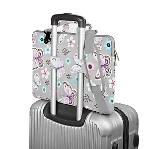 Laptop Shoulder Bag 13 13.3 14 Inch Case Compatible with MacBook Pro 14 2025-2021 M4/M3/M2/M1, Mac Air/pro 13-13.3 Inch and Most Popular 13-14 Notebooks,Spill-Resistant Briefcase,Butterfly