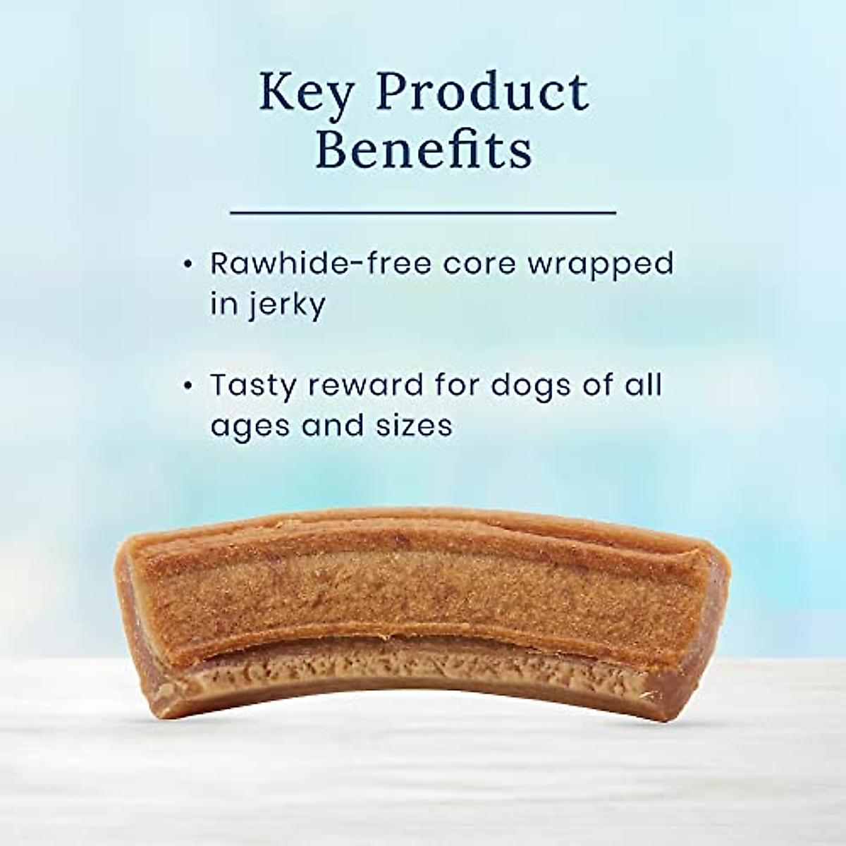 Blue Buffalo Nudges Jerky Bones Natural Dog Bones, Chicken, 12oz Bag