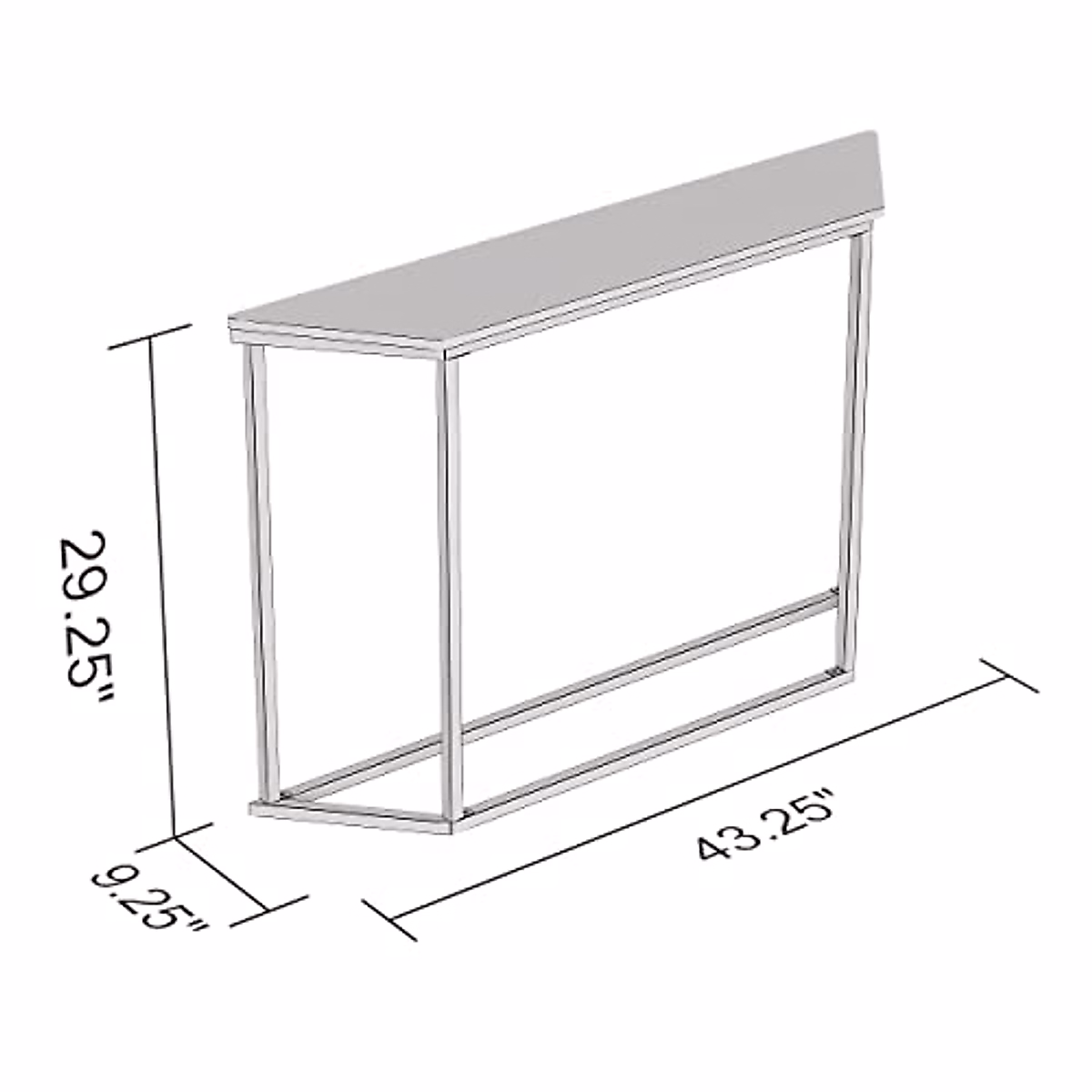 Safdie Console Table - Sturdy Mondern Console Tables for Entryway - Easy to Assemble - Narrow Entrance Table, Sofa Table, Entry Table, Hallway Table - Elegant & Modern, Behind Couch Table