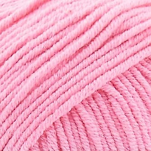 Premier Yarns Cotton Fair, Cotton/Acrylic Blend, Yarn for Crocheting and Knitting, Fine Weight, Machine Washable Yarn, Baby Pink, 3.5 oz, 317 Yards