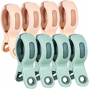 Beach Towel Clips for Beach Chair Towel Holder for Beach Chair Pool Chair on Cruise-Jumbo Size,Plastic Strong Beach Chair Clips to Keep Your Towel from Blowing Away,Heavy Duty and in Bright Colors