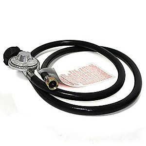 HTTMT- Outdoor 10KW/34000 BTU Power Caming Portable Propane Gas Burner Stove w/ hose Jumbo Super Supergas Camp Camping Tailgating Gas Fire [P/N: ET-COOK008-RAW]