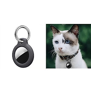 Air tags Keyring Compatible with Apple Airtag Case Air Tag Airtags Holder Keychain for AirTags Holder AirTag Cover Pets Collar