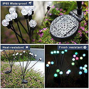 YUNJACKEYDZ Solar Garden Lights-Outdoor Solar Lights for Yard-Solar Powered Firefly Lights Outdoor Waterproof Wind Dancing Solar Lights for Landscape Decoration Lights Yard Patio Pathway Decoration