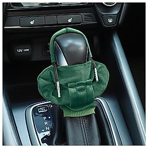 Salior Car Gear Shift Cover,Vivid Gear Shift Knob Hoodie for Car Decorations & Protections,Universal Car Interior Accessories Stick Shift Cover Fits Car Truck SUV (Green)