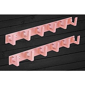 DOCOSS-Coat Rack Wall Mounted Coat Hooks Rail Wall Hooks Coat Hangers for Wall Hat Rack for Hanging Coats,Hats,Jacket,Clothes(Set of 2,Rose Gold)