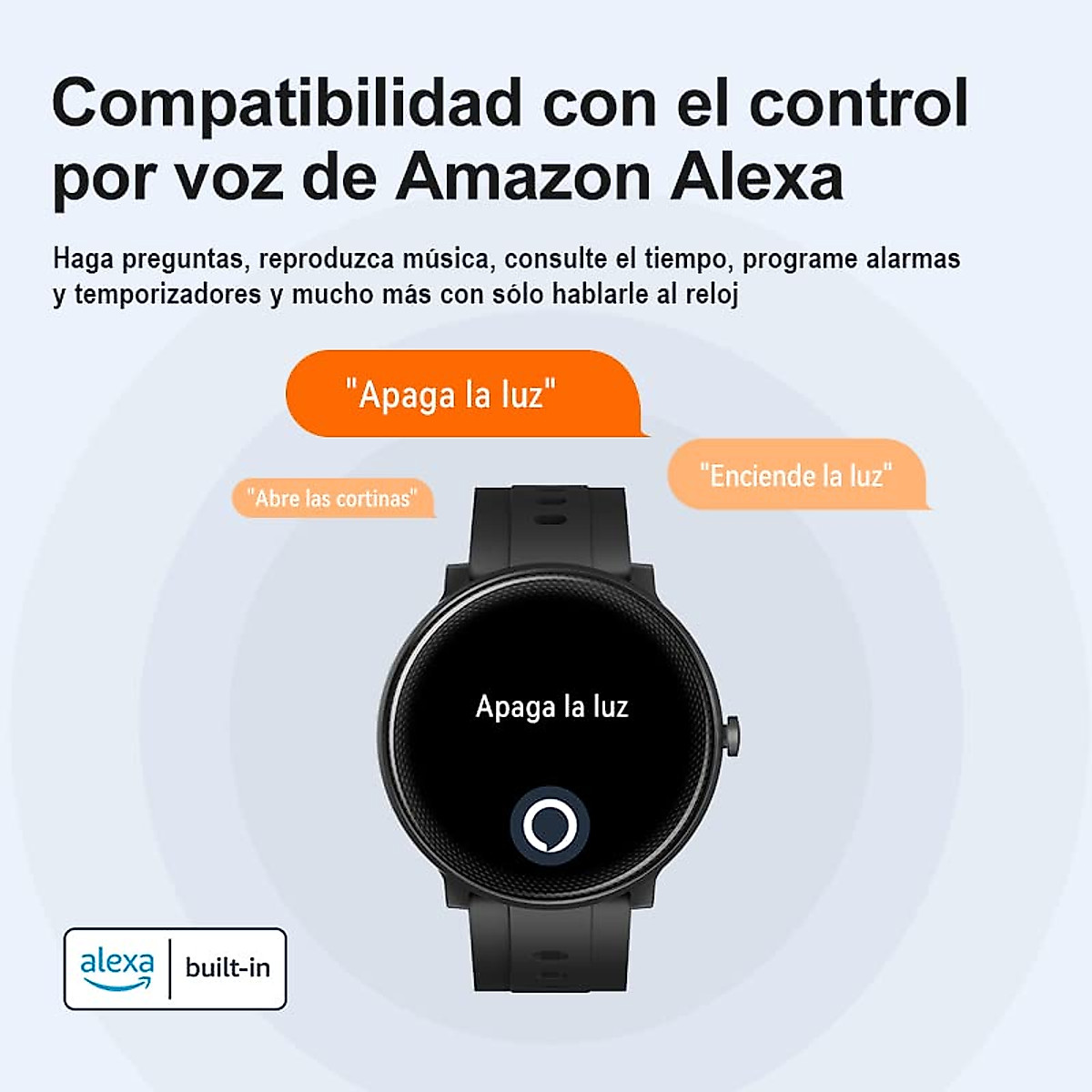 FITUP for Men Women V15S Smart Watch, 1.28 Inch, Round Large Screen, Heart Rate, Blood Oxygen, Sleep Monitoring, SmartWatches Supports 20 Sports Modes, Fitness Tracker(Black)