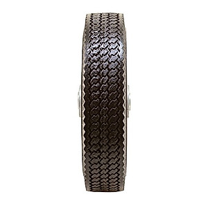 Marathon 8x2" Flat Free, Hand Truck / All Purpose Utility Tire on Wheel, 2.375" Centered Hub, 1/2" Bearings