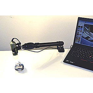 Versatile Positioning Stand for USB Microscopes with C-Clamp Base