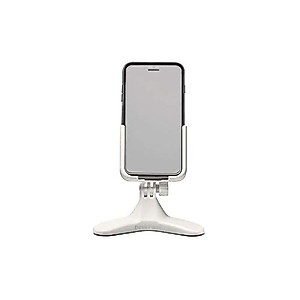 WeatherTech DeskFone - Universal Desktop Cell Phone Holder - White Plastic Knobs