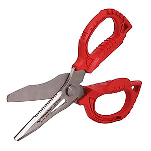 VAMPLIERS vSHEARS: 6.3" All Purpose Heavy-Duty Scissors. 4-in-1 Multipurpose Blade Combination Shears, Premium Japanese Stainless Steel Body. Cuts Carpet, Leather, Rope, Copper Wire and more.…