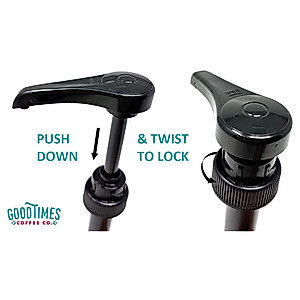 Black Coffee Syrup Pump for 750ml Bottles (Pack of 4) - Fits Upouria, Torani Syrups, DaVinci, (Monin 1 Liter Plastic Bottles Only), and Jordan's Skinny Syrups