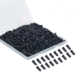 500-Pack Luer Lock Syringe Tip Caps Dispensing Needle Tip Cap with Storage Box