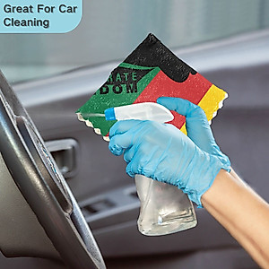 Bolaz Dish Cloths Dish Towels Kitchen Towels 6 Pack Sets Absorbent 19th June Juneteenth African Women Soft Decorative Reusable Nonstick Oil Washable