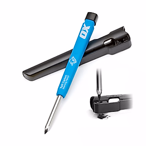 OX Tools Pro Tuff Carbon Marking Pencil | Pencil Holder with Sharpener & Belt Clip