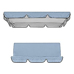 Plowerme Cover Courtyard Rain Replacement Awning Ceiling Cloth Outdoor Cover Swing Patio Lawn & Garden (Gray, One Size)