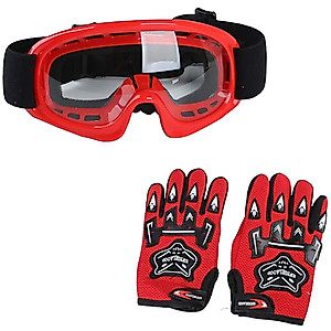TCT-MT DOT Youth Kids ATV Motocross Offroad Street Helmet Full Face Motorcycle Off-Road ATV Helmet Dirt Bike Motocross Helmet+Gloves+Goggles