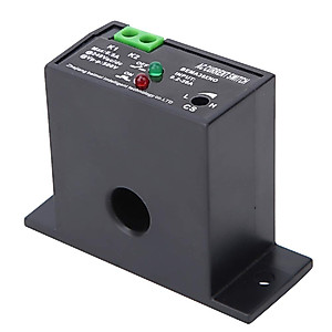 Sensing Switch,Flameproof Adjustable AC Current Sensing Switch 0.2~30A Self-Powered Sensing Switch,for Automatic Industrial Control Equipment (Normally Open)