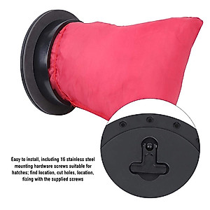 MAGT Deck Plate Kit Deck Hatch, KK-A50 8 Inch Boat Kayak Canoe Fishing Rigging Plastic Waterproof Kayak Storage Hatch Cover with 16 Pcs Screw