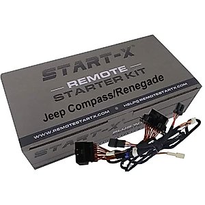 Start-X Remote Start Kit for Jeep Compass 2017-2018 & Jeep Renegade 2015-2017 || Plug n Play || 3X Lock to Remote Start