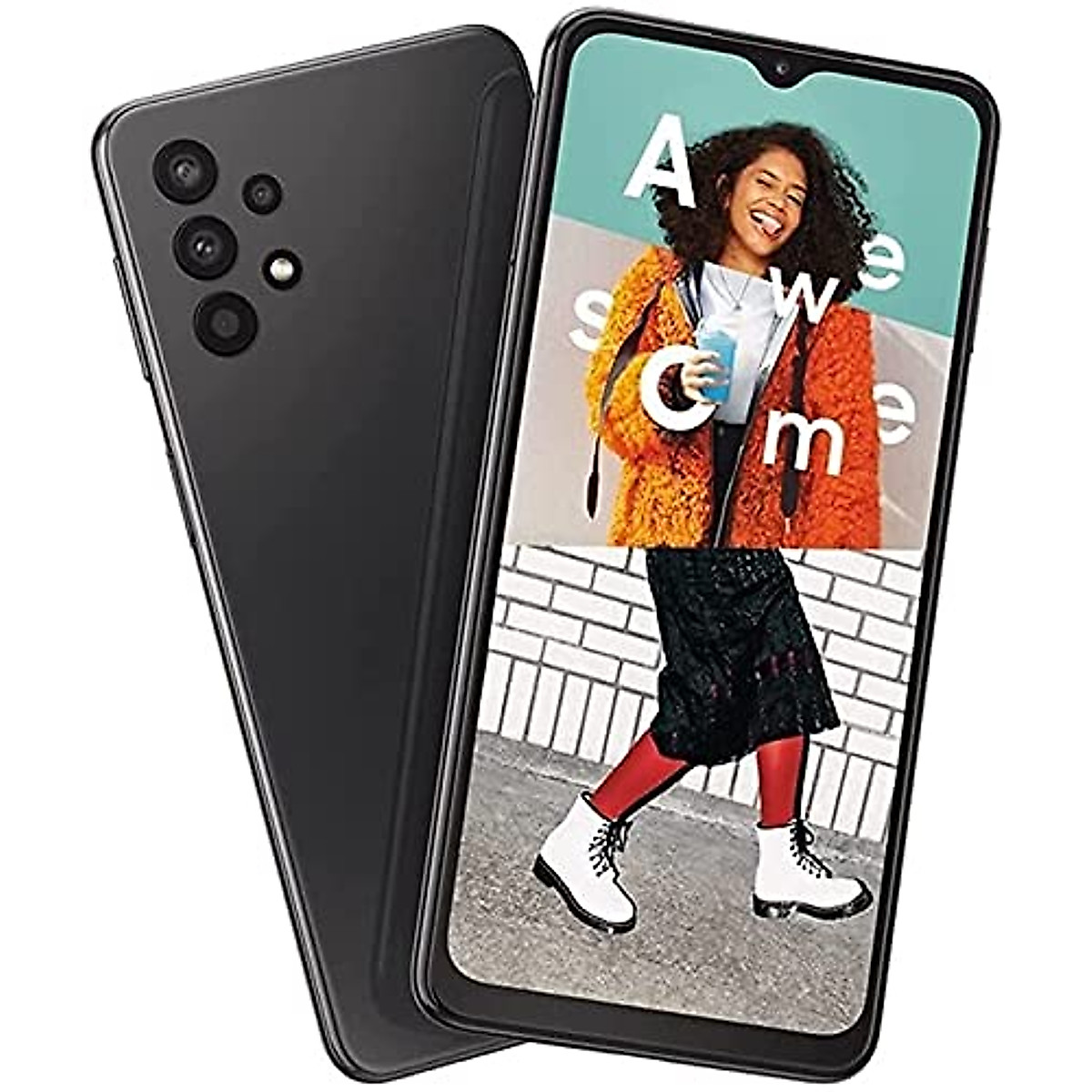 SAM SUNG Galaxy A32 5G Supported | Boost Carrier Locked | (Boost Mobile Phones) Packaging | 4GB, 64GB Black (New) | Android Smartphone | Best Affordable Smart Phone |, 6 x 4 x 2 (Renewed)