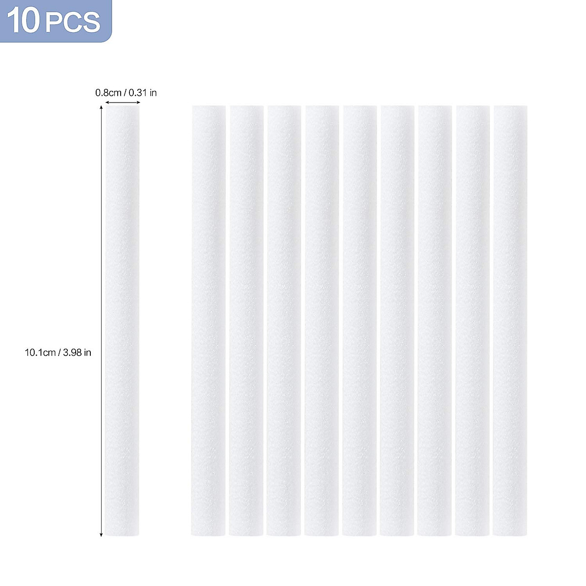 SmartDevil 10 Pieces Humidifier Sticks Cotton Filter Refill Sticks Wicks, for Portable Personal USB Powered Humidifiers in Office Home Bedroom