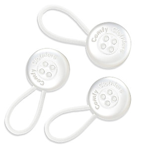 Premium 3-Pack of Collar Extenders (White Buttons) for Men and Women - Magic Extension for Shirts of All Kinds, Soft & Elastic Design - Button Extender for Dress Shirts - Neck Button Extender