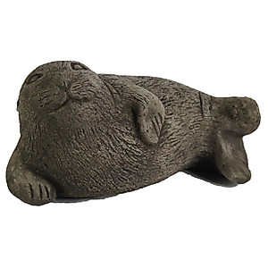Sea Lion Garden Statue Sea Animal Concrete Sculpture Cement Otter Figure Cast Stone