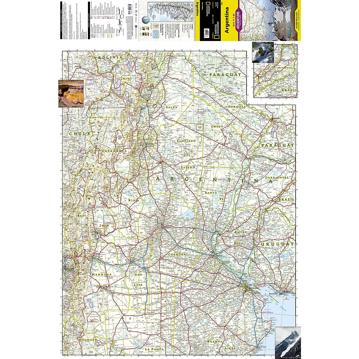 Argentina Map (National Geographic Adventure Map, 3400)